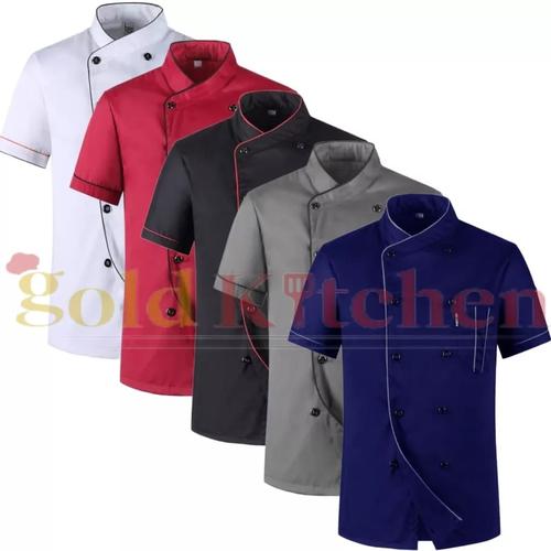 Jual Seragam Chef Seragam Koki Baju Koki Chef Lengan Pendek Original ...