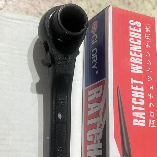 Jual Kunci Scaffolding / Double Socket Ratchet Wrench 17x19 Glory ...
