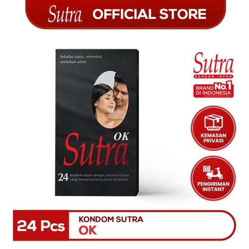 Promo Kondom Hitam Sutra OK isi 24 Pcs / Anti Bocor Standar ...