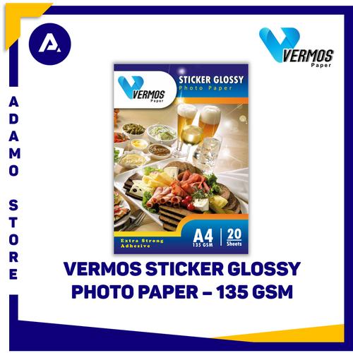 Jual Kertas Sticker Vermos Sticker Glossy Photo Paper A4 135 gsm - Kota ...
