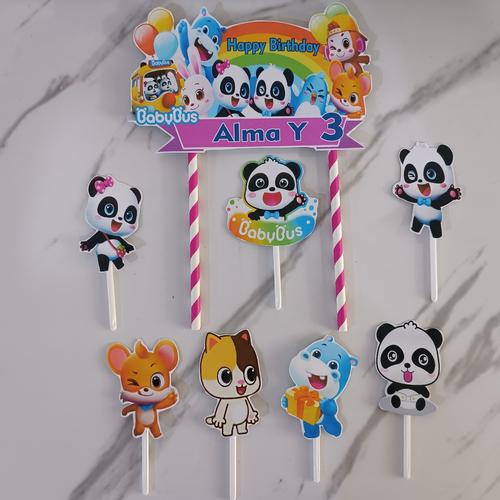 Jual cake topper babybus / hiasan kue baby bus / topper baby bus - Kota ...