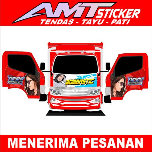 Promo Sticker Decal Pintu Samping Dyna + Decal Kabin Depan Truck Dyna ...