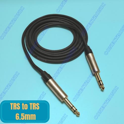 Jual kabel TRS to TRS 6.5mm jack akai stereo jack mic - 0.5 meter ...
