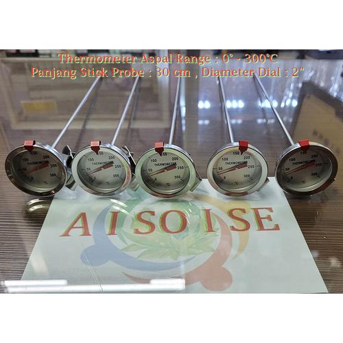 Jual Alat pengukur suhu aspal suhu bitumen Thermometer Aspal 0° - 300°C ...