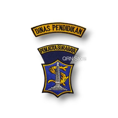 Jual Bet Badge PNS ASN Dinas Pendidikan Pemkota Surabaya - Full Bordir ...