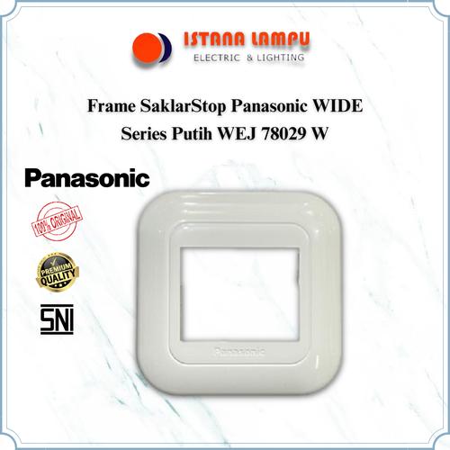 Jual Frame Saklar Stop Panasonic WIDE Series Putih WEJ 78029 W - Kota ...