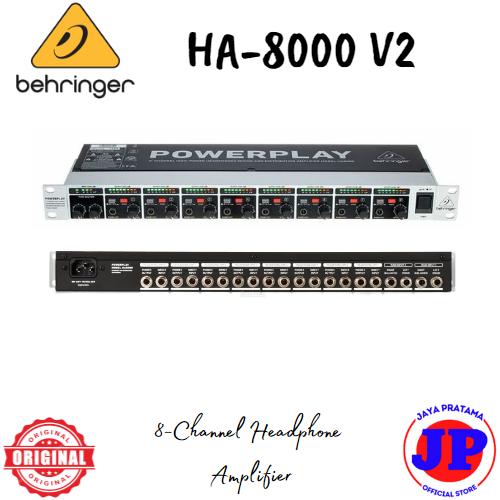 Jual Behringer HA8000 V2 8-Channel Headphone Amplifier Original HA-8000 ...