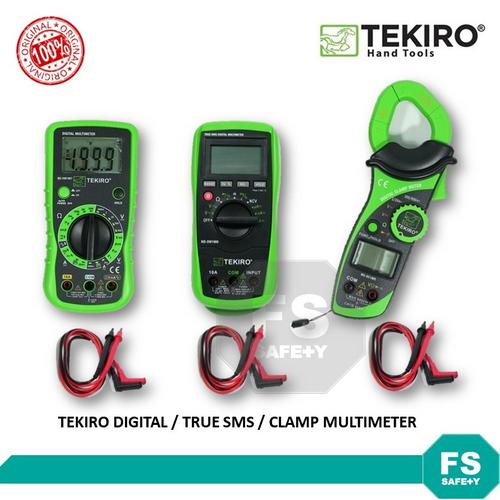 Jual Tekiro Digital Multimeter Multitester True RMS Clamp Tang Ampere ...