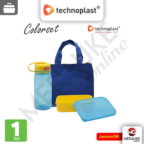 Jual TECHNOPLAST Colorset Soft Lunch Kit (Set Tempat Makan + Minum ...