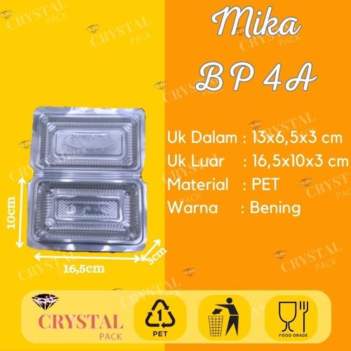Jual Mika BP 4A Pack 100pcs Kotak Makan Nasi / Mika Bening - Kota ...