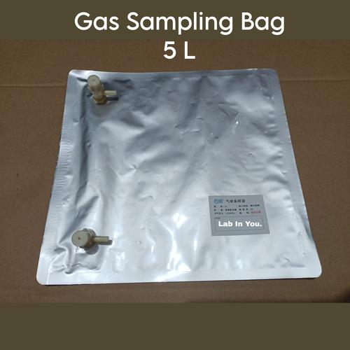 Jual Tedlar Bag Allumunium 5 Liter Double Valve-Gas Sampling Bag 5 L ...