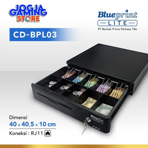 Jual Cash Drawer Laci Kasir Uang BLUEPRINT CD-BPL03 40x40,5x10 cm BPL03 ...