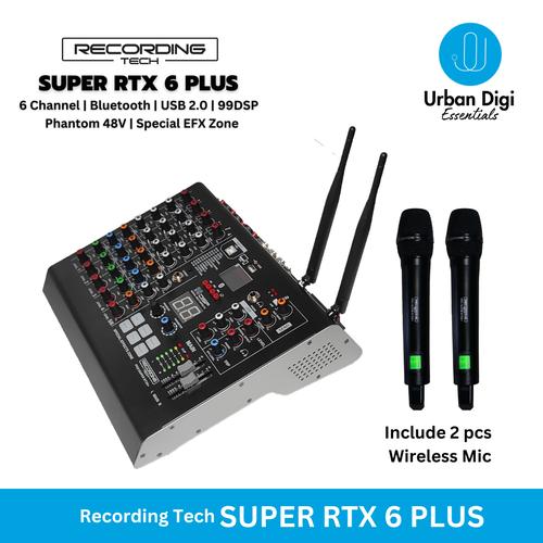 Jual RECORDING TECH PRO SUPER RTX 6 PLUS - Audio Mixer 6 Channel USB 2. ...