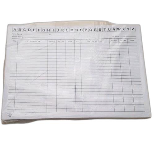 Jual kartu stok kartu setok inventory card landscape - Kab. Tangerang ...