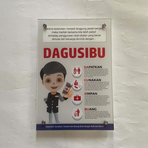 Jual Poster Akrilik DAGUSIBU | Acrylic Poster Penggunaan Obat Poster ...