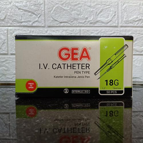 Jual IV Catheter Pen Type / Kateter Intravena Jenis Pen isi 50 Pcs GEA ...