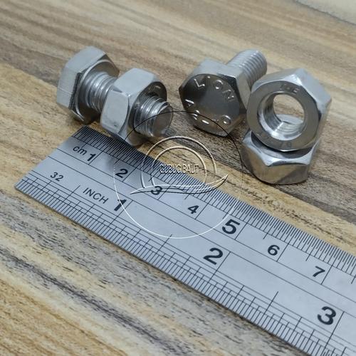 Jual BAUT MUR STAINLESS M10X20 STEEL SS BAUD MUR M10 X 20 SUS 304 KUNCI ...