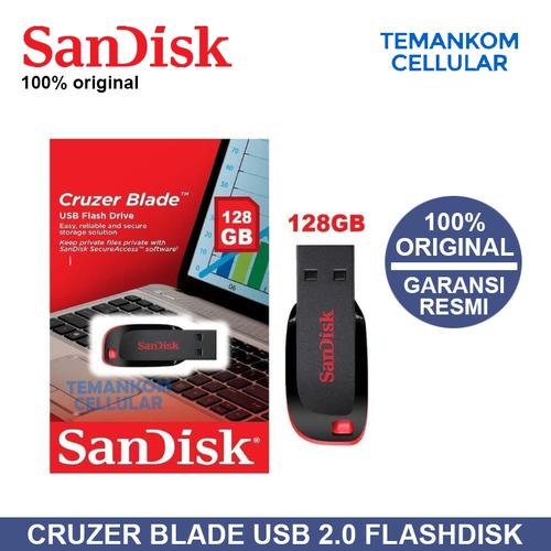 Jual Flashdisk Sandisk Cruzer Blade USB Flash disk 8GB 16GB 128GB RESMI ...