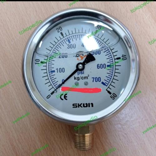 Jual pressure gauge skon 50kg/cm2 size 4 inch 0-50 bar - Jakarta Barat - cahaya sakti teknik ...