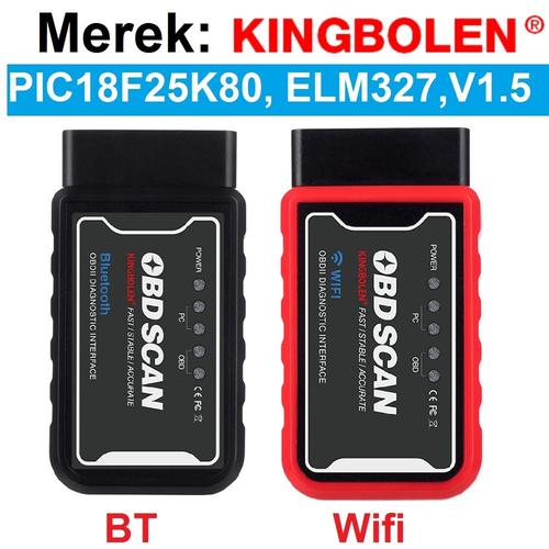 Jual KINGBOLEN Car Diagnostic OBD II OBD2 ELM327 V1.5 Scan PIC1825k80 ...