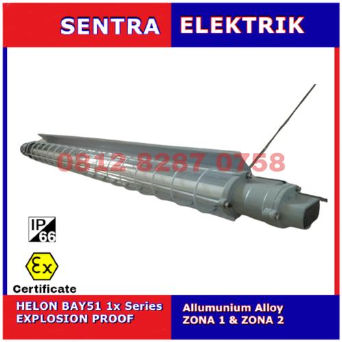 Jual Lampu TL LED Explosion Proof Fluorescent Light BAY51 1x9 W HELON ...