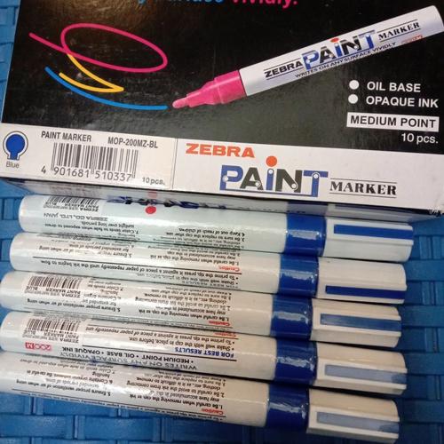 Jual Spidol paint marker zebra biru - Jakarta Barat - DSmandiri | Tokopedia