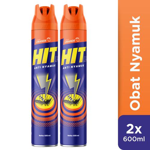 Promo HIT Aerosol Orange Multipack 600ml - Basmi Nyamuk Demam Berdarah ...
