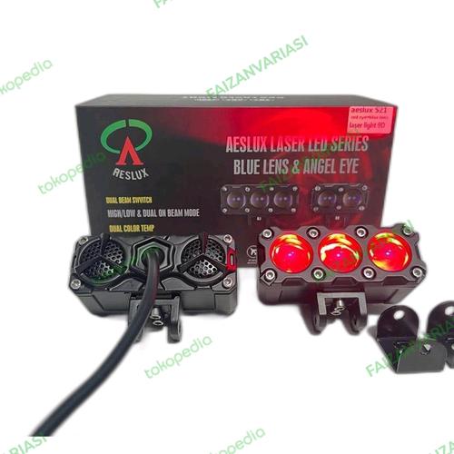 Jual LAMPU SOROT LASER SQL 3 MATA AESLUX BLUE LENS DEMON MERAH & ICE ...