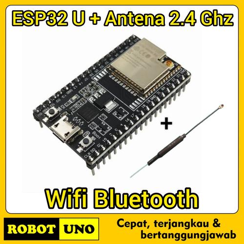 Jual ESP32U ESP32-U WROOM DEVKIT V4 + Antena 2.4 GHz - Kota Medan ...