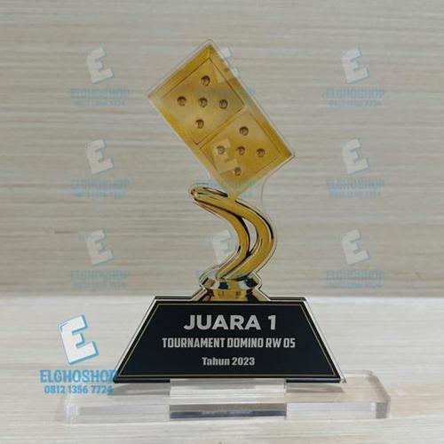 Jual Plakat Akrilik Custom/Plakat Piala GAPLE/DOMINO/Piala Custom ...