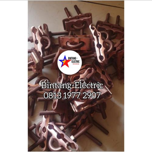 Jual Klem Stick Rod / Klem U Bolt / Clamp Grounding 3 way / 3 Jalur ...