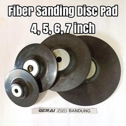 Jual 4 5 6 7 inch - Fiber Sanding Disc Pad - Tatakan Amplas Fiber - 4 ...