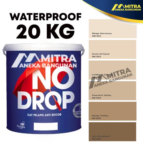Jual NO DROP 20 KG CAT TEMBOK EKSTERIOR WATERPROOF PAIL ANTI BOCOR N18 ...