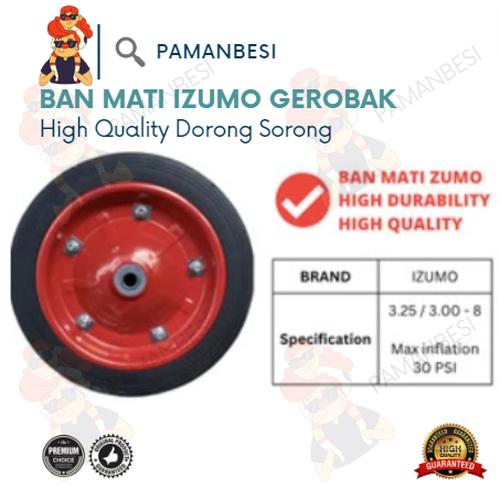 Jual Roda Ban Gerobak Sorong Pasir Cor Roda Hidup & Mati IZM - Ban Mati ...