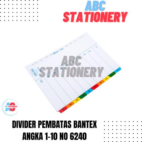 Jual Divider Pembatas Bantex Angka 1-10 no 6240 - Jakarta Barat - Toko ...