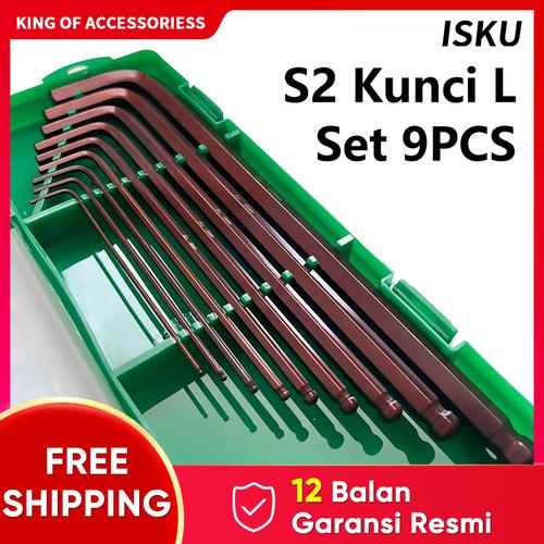 Promo ISKU Kunci L Set 9pcs Long Torx Hex Key Set /S2 Kunci L Ballpoint - Medium Ball - Jakarta ...
