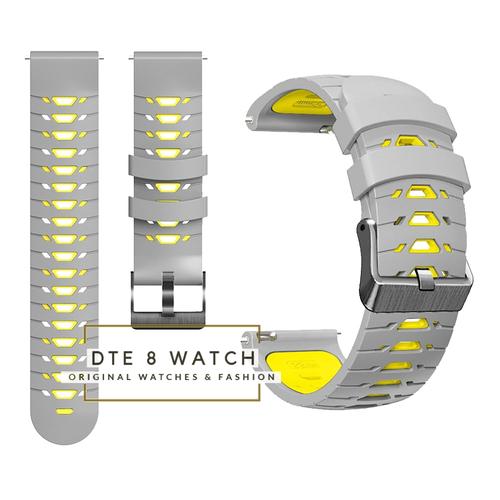 Jual Strap Jam Tangan Tali Jam Rubber Silikon 22mm Pz Quick Release - Navy Yellow - Jakarta ...