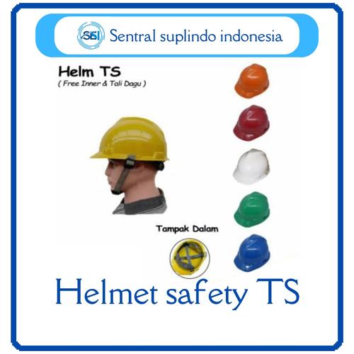 Jual Helm proyek murah merk TS warna kuning putih merah orange biru ...