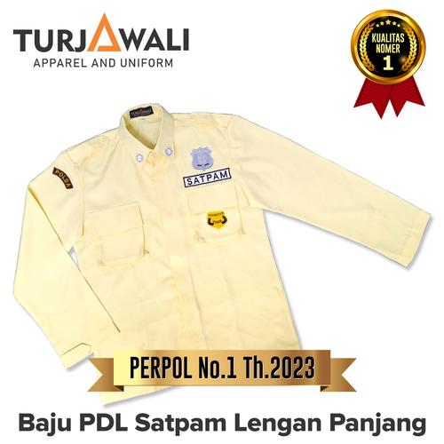 Jual Seragam Satpam PDL Krem Lengan Panjang Terbaru 2023 Kerah Tegak ...