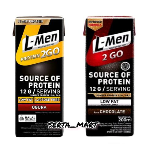 Jual L-Men Protein 2 Go Low Fat Chocolate / Ogura 200ml - LMen RTD / L ...