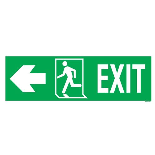 Jual IMO Sticker 33.4404 EXIT MAN RUN LEFT 10x30cm/ IMO Symbol Sticker ...