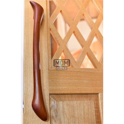Jual Handle Pintu Kayu Jati Solid Model Calya / Handle Kayu Jati ...