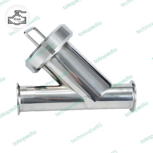 Jual Y STRAINER SANITARY SS316L KONEKSI FERRULE END 1-1/2" INCH - 3 ...