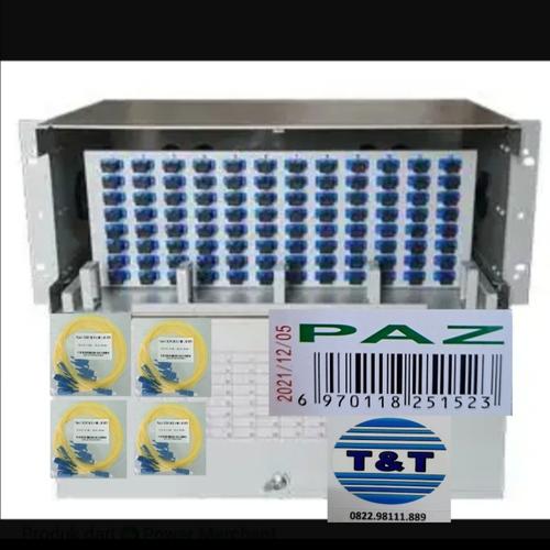 Jual PAZ PAZ ODF OTB RACK 72 CORE SC/APC SINGLE MODE FULL SET FIBER ...