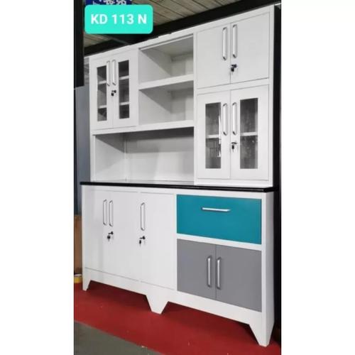 Jual Lemari Rak Dapur Kitchen Set Plat Besi + Laci Rak Piring KD 113 ...