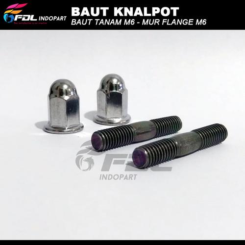 Jual Baut Knalpot M6 / Baut Knalpot Motor Bebek / Baut Manifole M6 - 2 ...