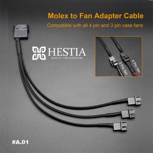 Jual Kabel power Splitter Molex ke 4 pin / 3 pin PWM Fan CPU - A01 - 3 ...