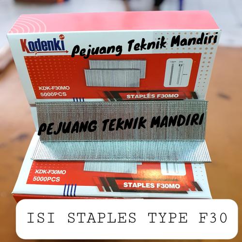 Jual ISI STAPLES PAKU TEMBAK ANGIN MODEL LURUS F30 / F25 / F20 / F15 ...