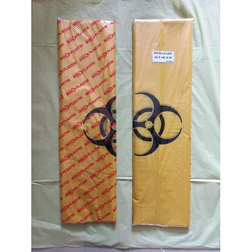 Jual Kantong Sampah Infeksius - Limbah Medis B3 Logo BIOHAZARD 100 x 80 ...