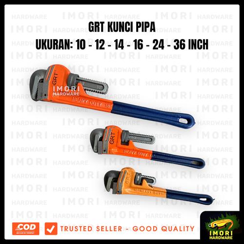 Jual GRT Kunci Pipa Pipe Wrench Ledeng 10 12 14 16 24 36 inch - 10 ...